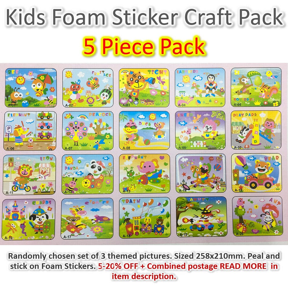 Kids Craft Kit EVA STICKER ART – Dylistudio